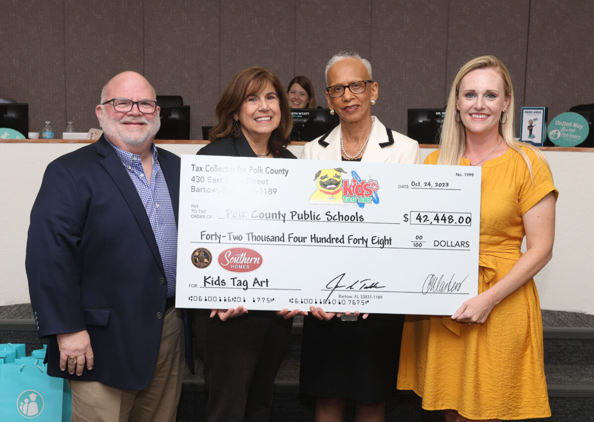 Kids Tag Art Awards Polk Art Teachers Through School Board Check ...